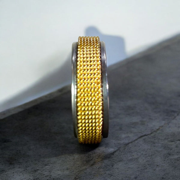 Eternal Motion Spinner Ring (silver gold) – Zefiro