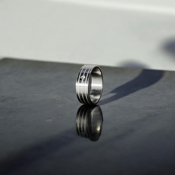 Celestial Spark Silver Ring – Zefiro